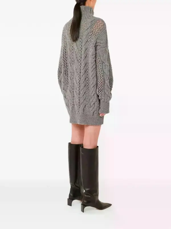 Sportmax Oversized Cable-knit Turtleneck Sweater