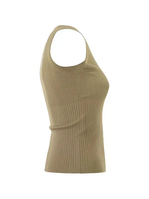 Max Mara Ribbed Tank Top - Neutrals