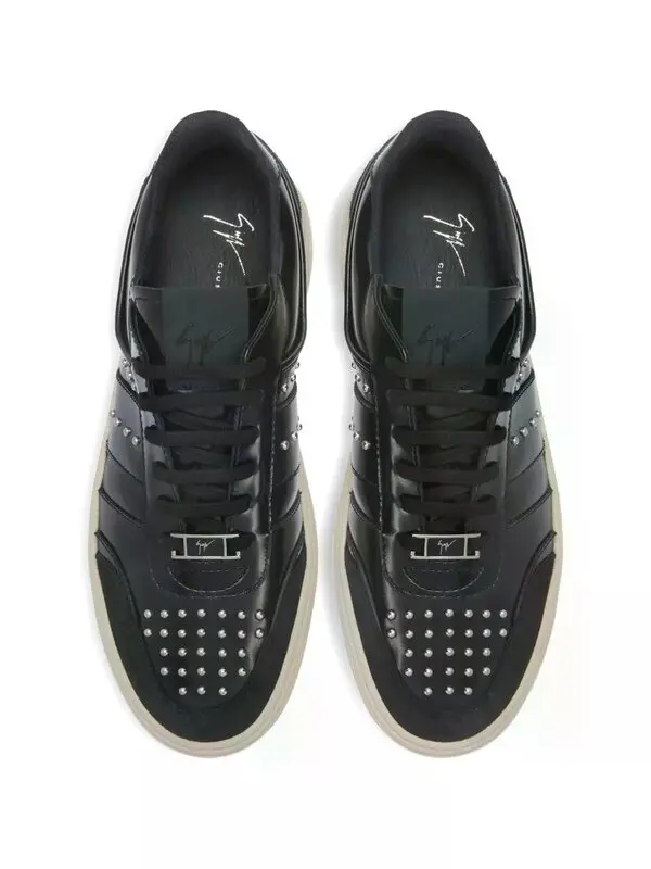 GIUSEPPE ZANOTTI Studded Leather Sneakers