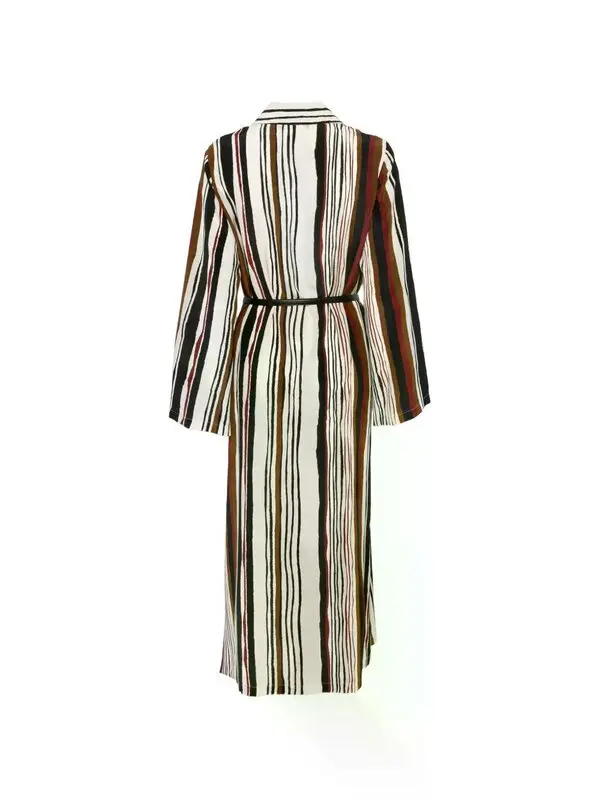 Max Mara Vanesio Striped Midi Dress - Neutrals