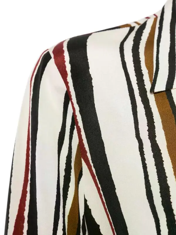 Max Mara Vanesio Striped Midi Dress - Neutrals
