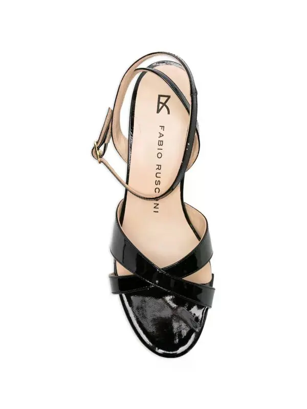 FABIO RUSCONI Crossover-strap Sandals - Black