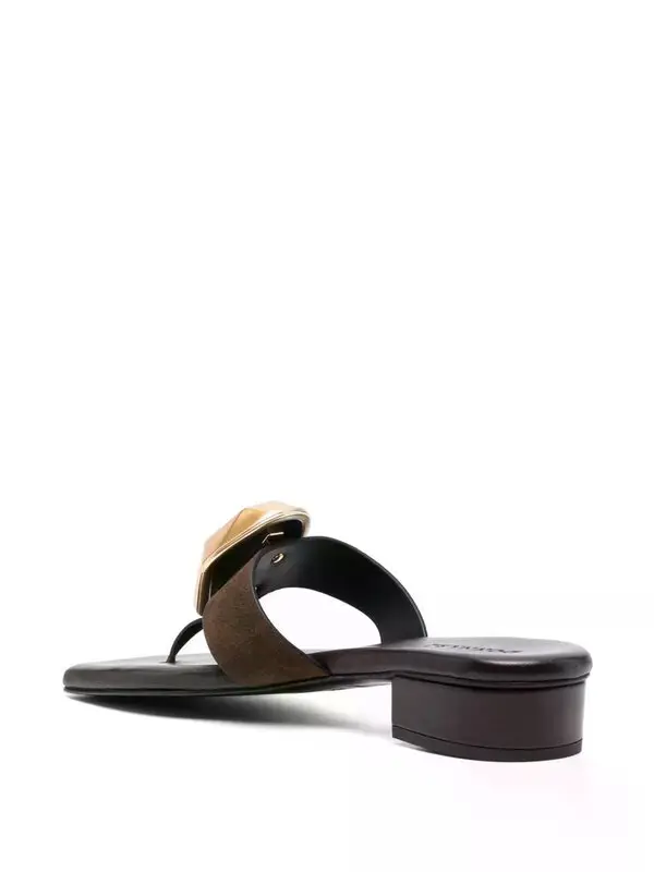 DONNARÌ Geometric-appliqué Sandals