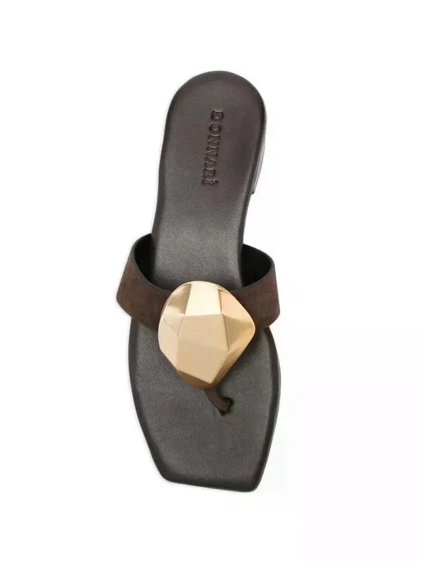 DONNARÌ Geometric-appliqué Sandals