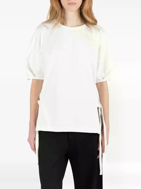 SOCIETE ANONYME Side-tie T-shirt - White