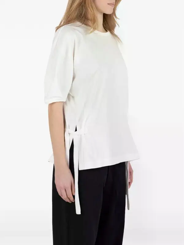 SOCIETE ANONYME Side-tie T-shirt - White