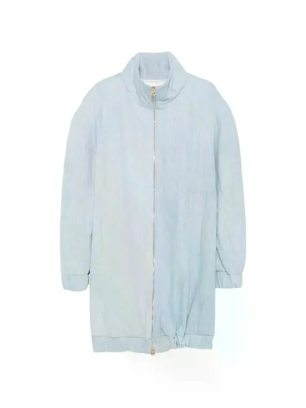 ROWEN ROSE Zip Fastening Coat