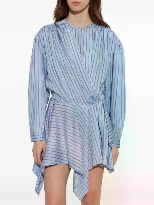 IRO PARIS Utenia Striped Asymmetric Dress
