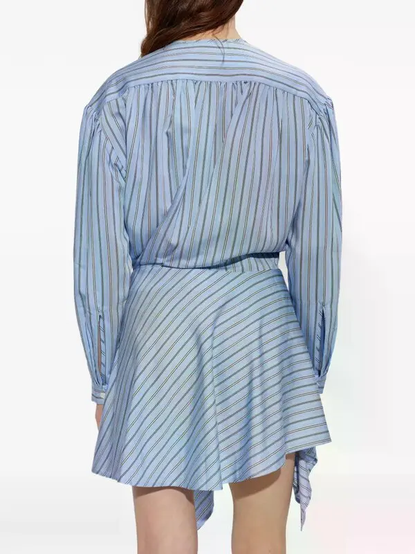 IRO PARIS Utenia Striped Asymmetric Dress