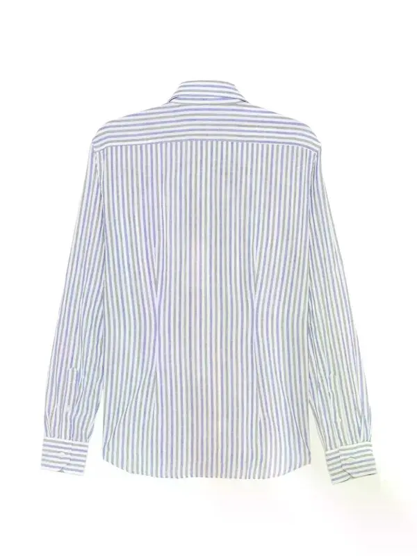 ORIAN Striped Shirt - White