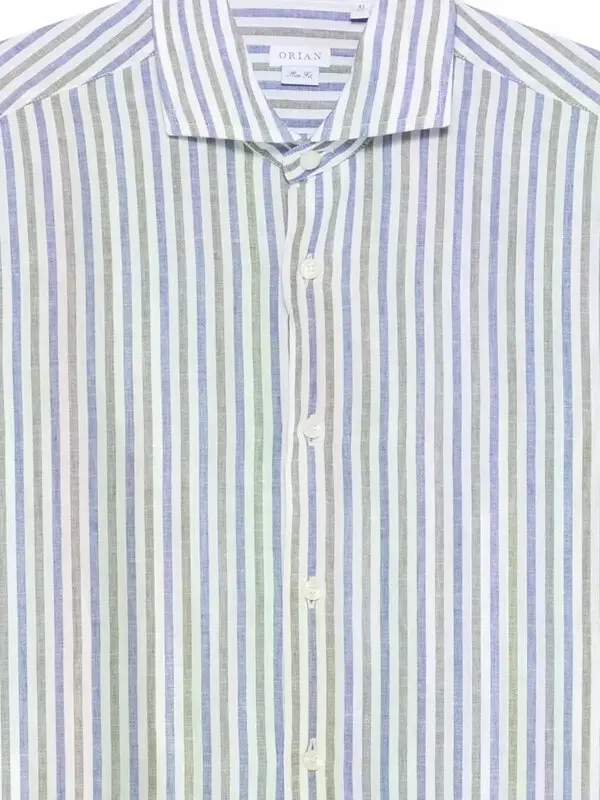 ORIAN Striped Shirt - White