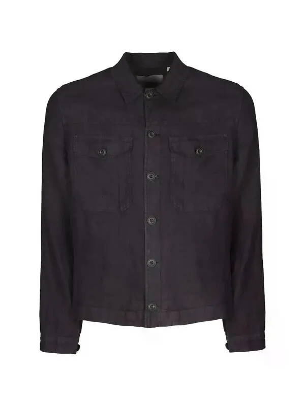 Altea Buttoned Chest-pocket Jacket - Blue