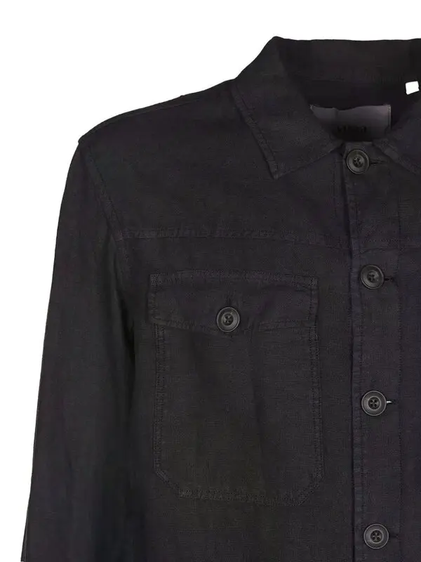 Altea Buttoned Chest-pocket Jacket - Blue
