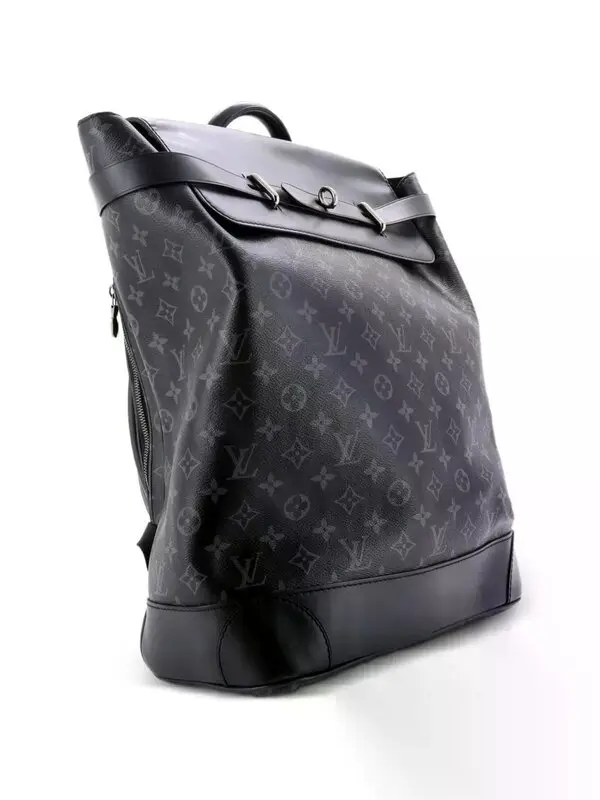 LOUIS VUITTON Steamer Monogram Eclipse Canvas Backpack - Black