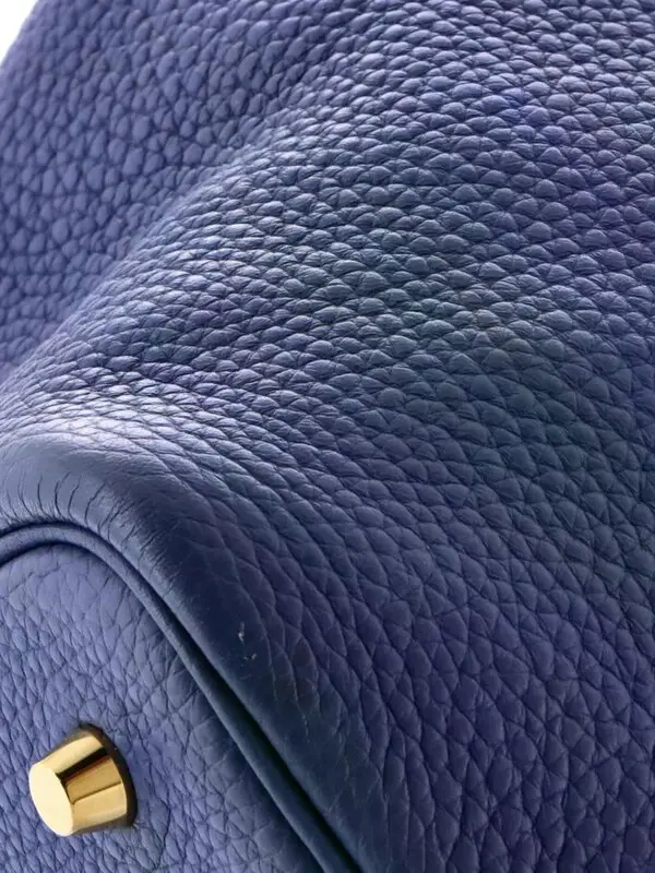 Hermès Picotin Lock Clemence Mm Bucket Bag - Blue