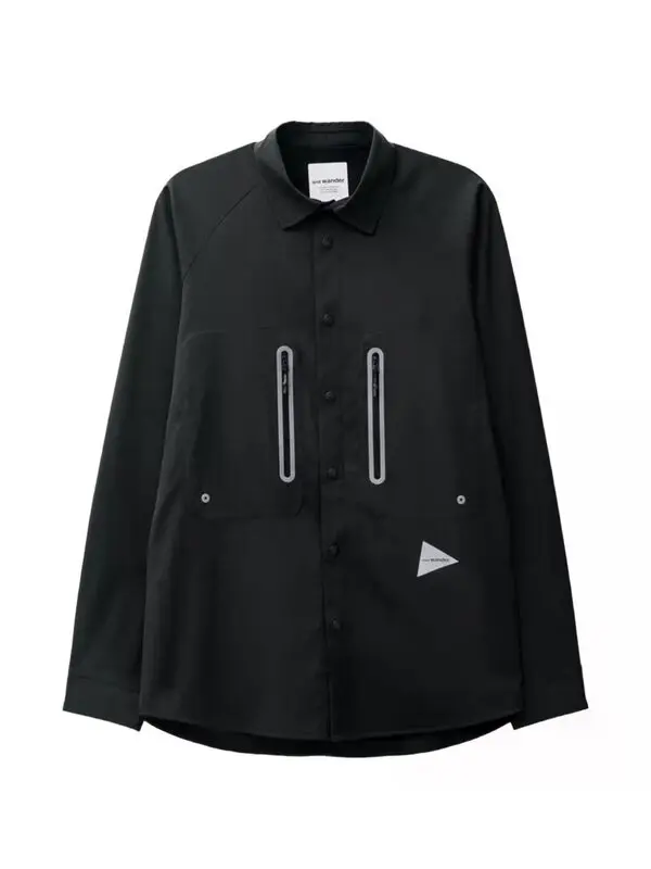 AND WANDER Zip-pocket Shirt