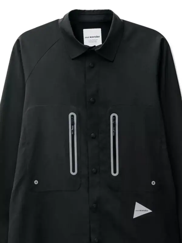 AND WANDER Zip-pocket Shirt
