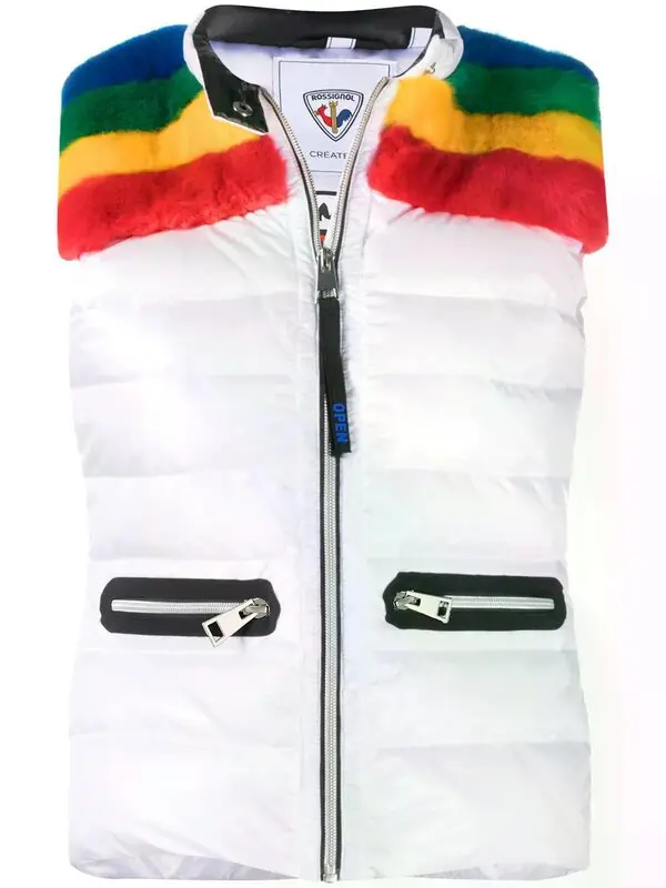 Rossignol Padded Zip-up Down Gilet - White