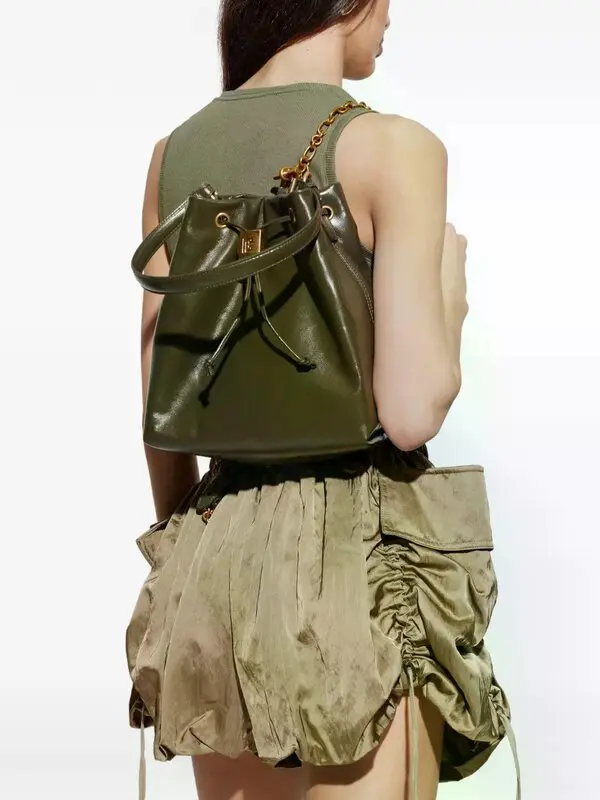Balmain Leather Backpack