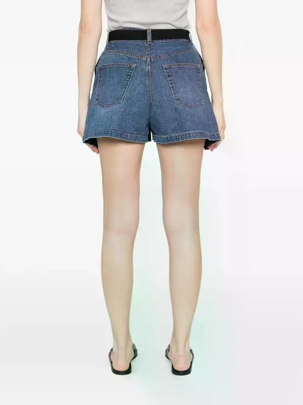 Sacai Denim-panel Shorts