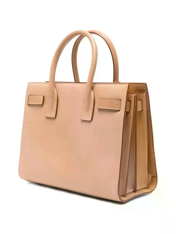 Saint Laurent Sac De Jour Leather Tote - Neutrals