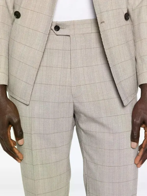 REVERES 1949 Double-breasted Patterned Suit - Neutrals
