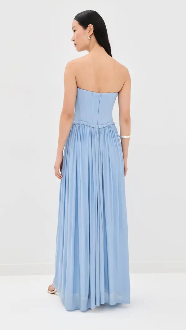 Simkhai Adalys Bustier Maxi Dress - Tidepool