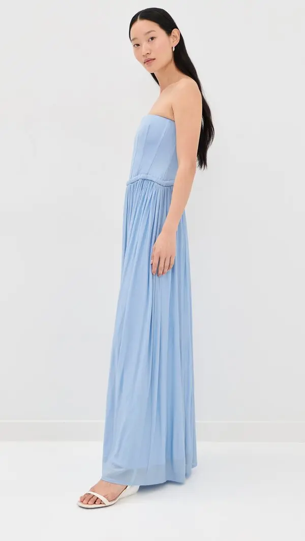 Simkhai Adalys Bustier Maxi Dress - Tidepool