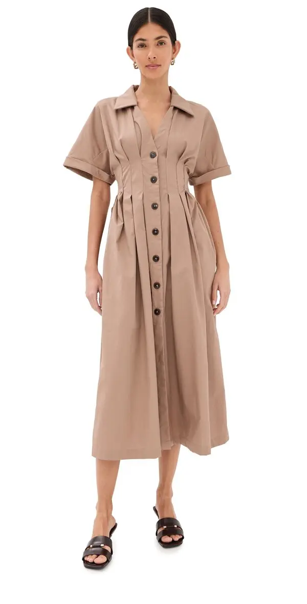 KIKA VARGAS Letitia Midi Dress