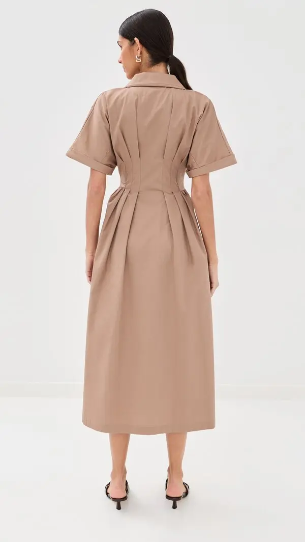 KIKA VARGAS Letitia Midi Dress