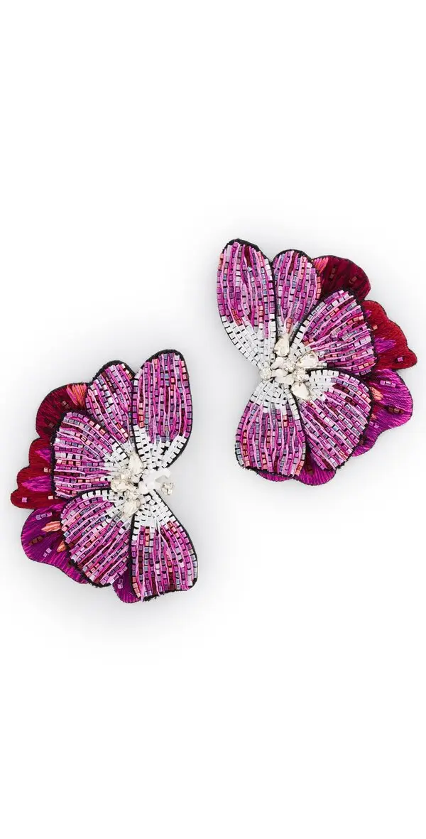 Mignonne Gavigan Violeta Earrings - Deep Purple