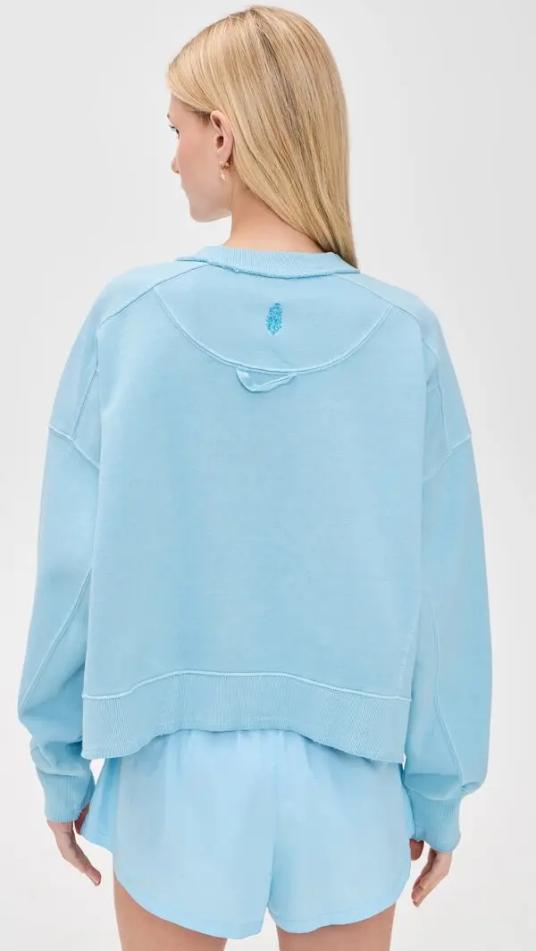 Free People Intercept Pullover - Bright Blue