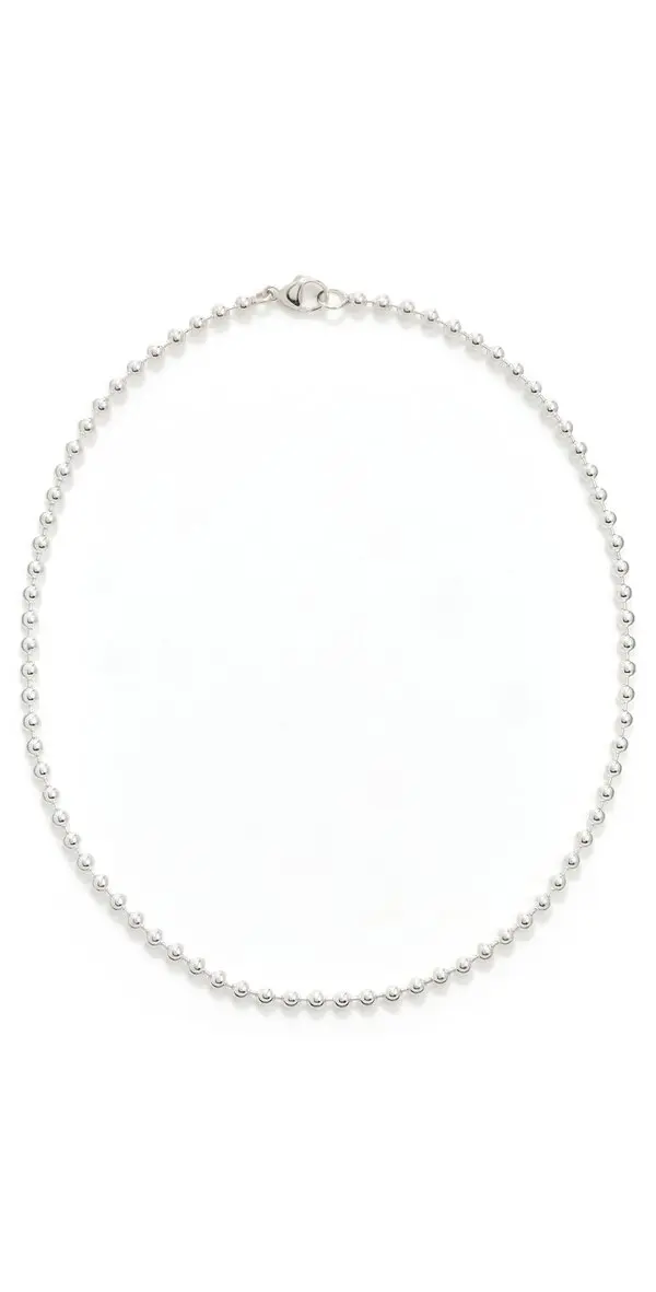 Zoe Chicco 4mm Bead Chain Necklace - Sterling Silver
