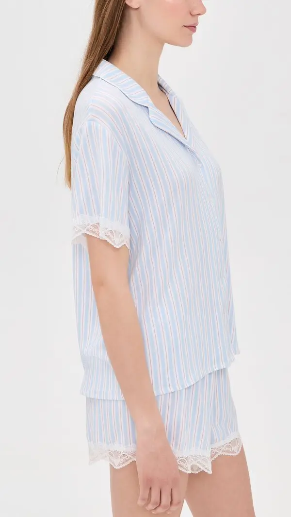 Flora Nikrooz Luna Notch Short Set - Blue