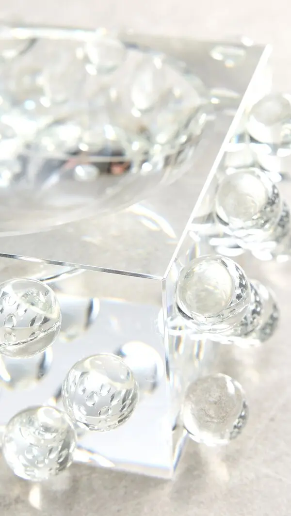TIZO DESIGN Crystal Glass Bowl With Ball Details