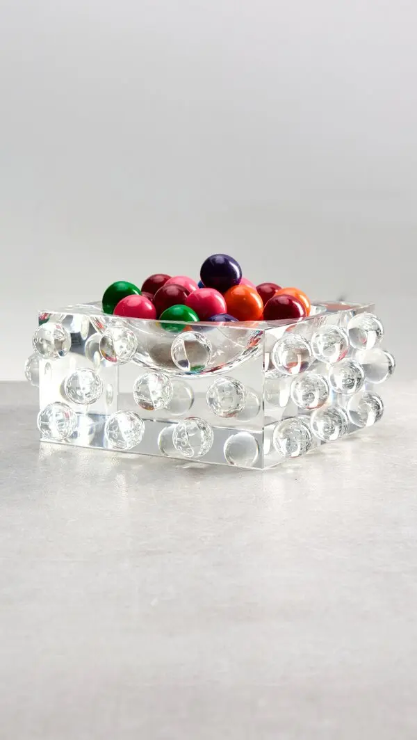 TIZO DESIGN Crystal Glass Bowl With Ball Details
