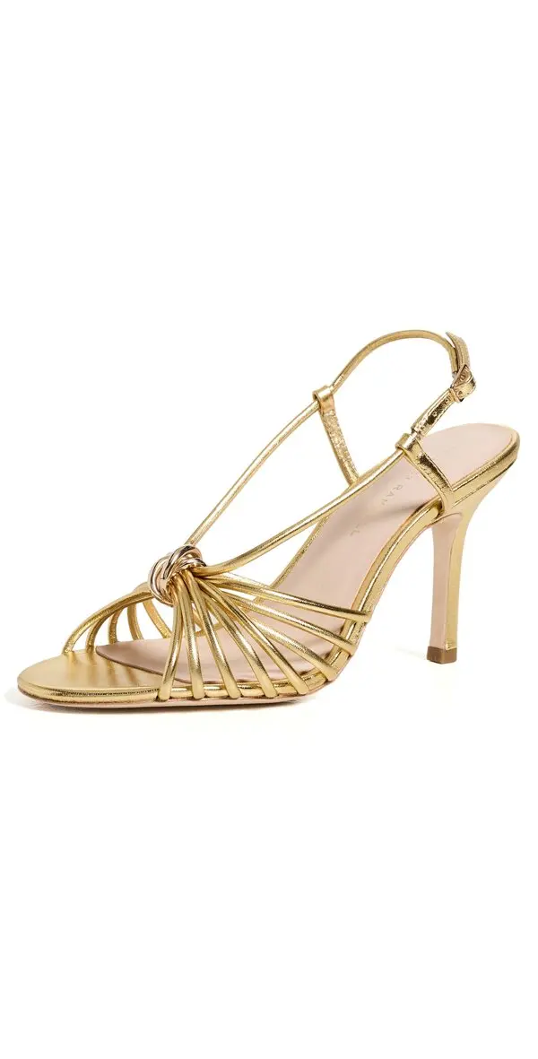 LOEFFLER RANDALL Mareka Strappy Heels - Gold