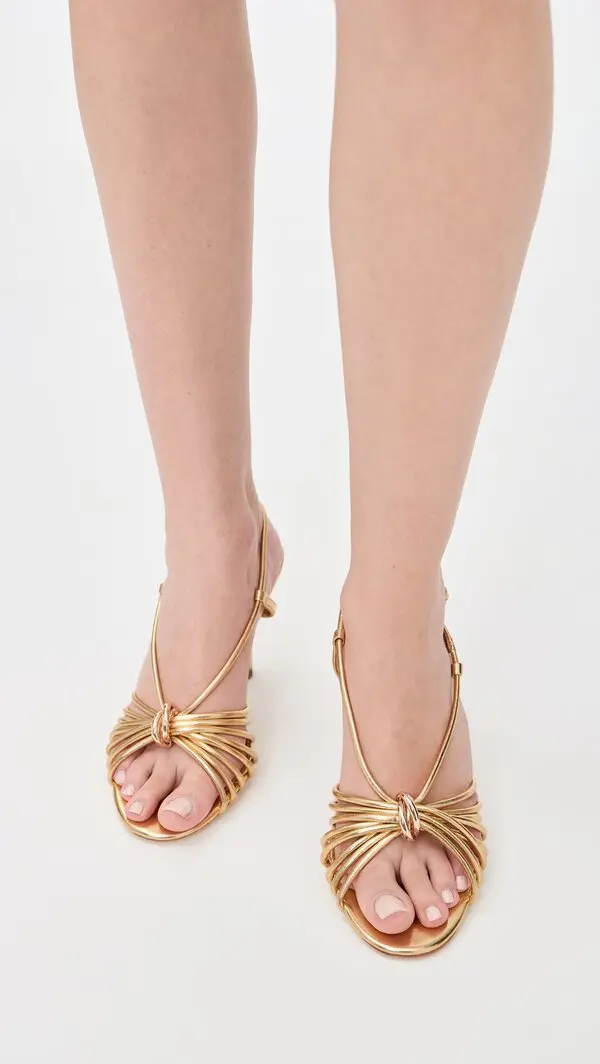 LOEFFLER RANDALL Mareka Strappy Heels - Gold