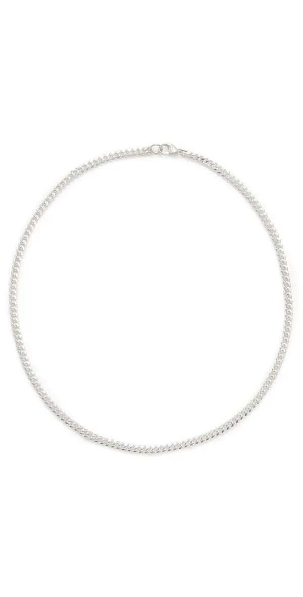 Zoe Chicco Small Curb Chain Necklace - Sterling Silver