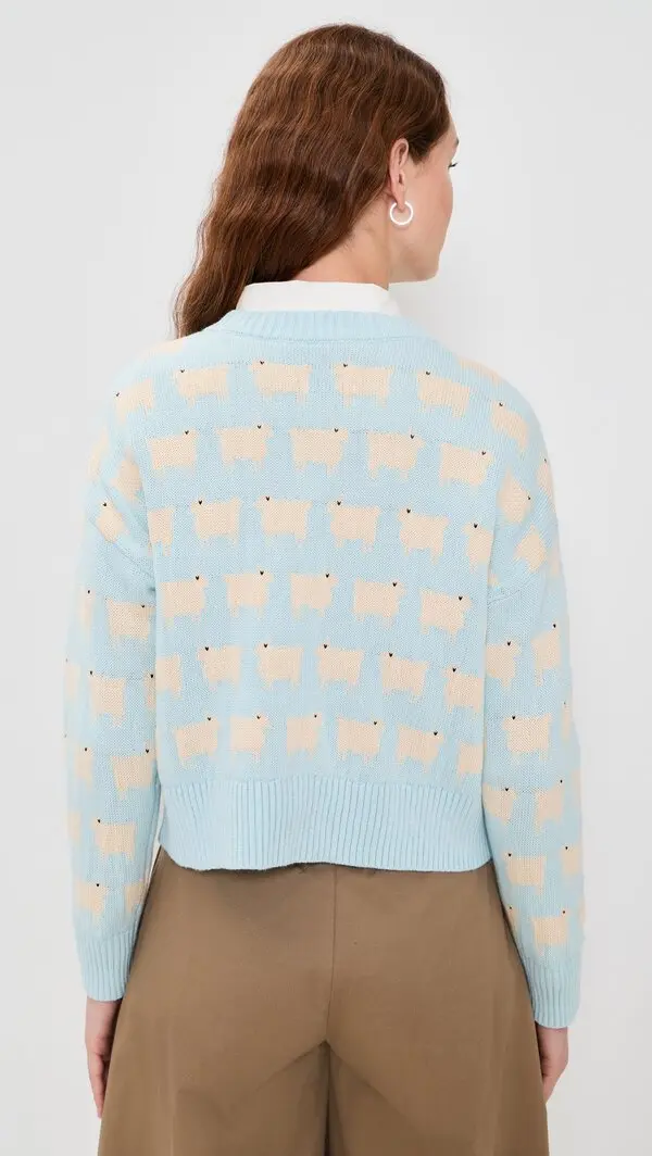 ROWING BLAZERS Sheep Pattern Pullover - Blue