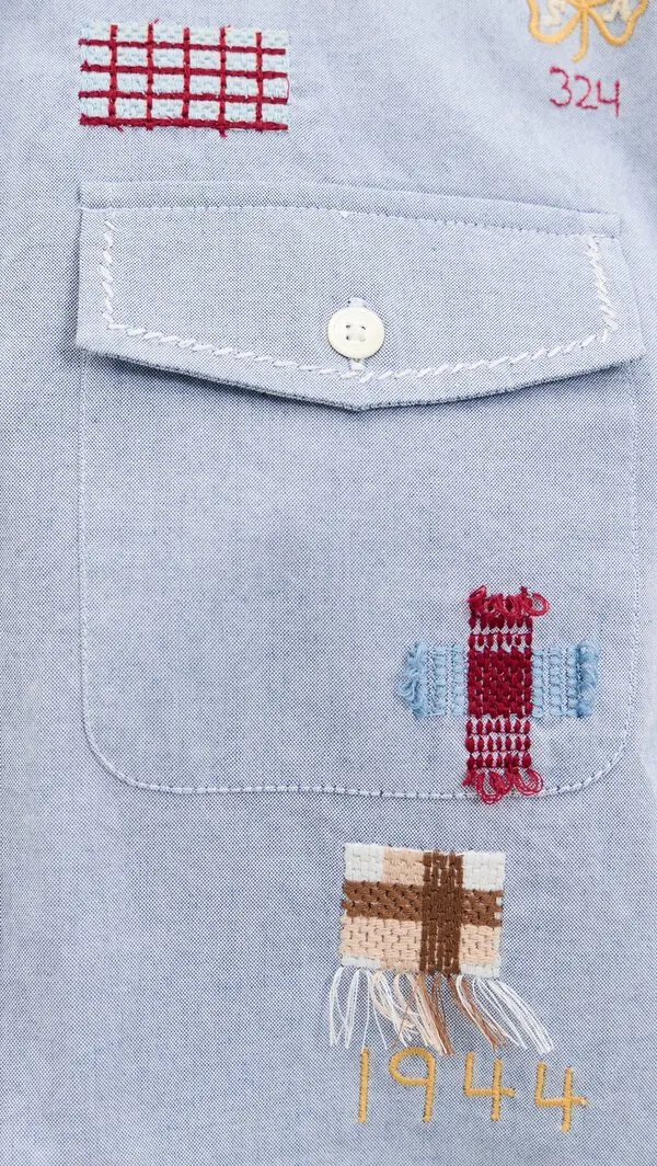 Sea Claira Embroidered Button Down Shirt