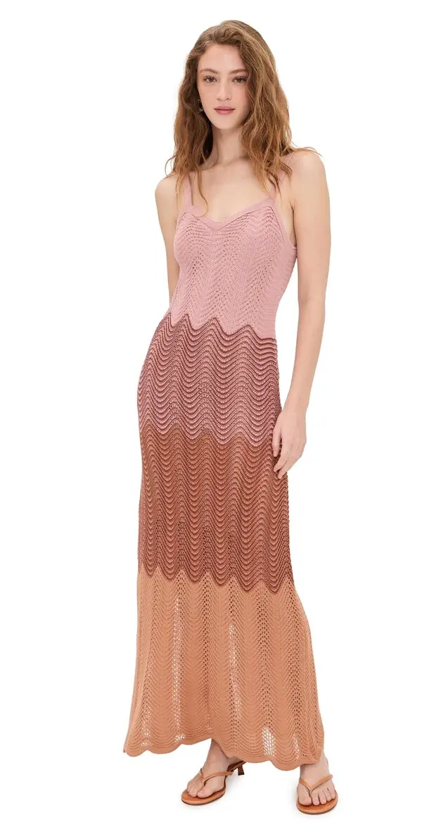 DRESS TO Dunes Crochet Maxi Dress - Multi