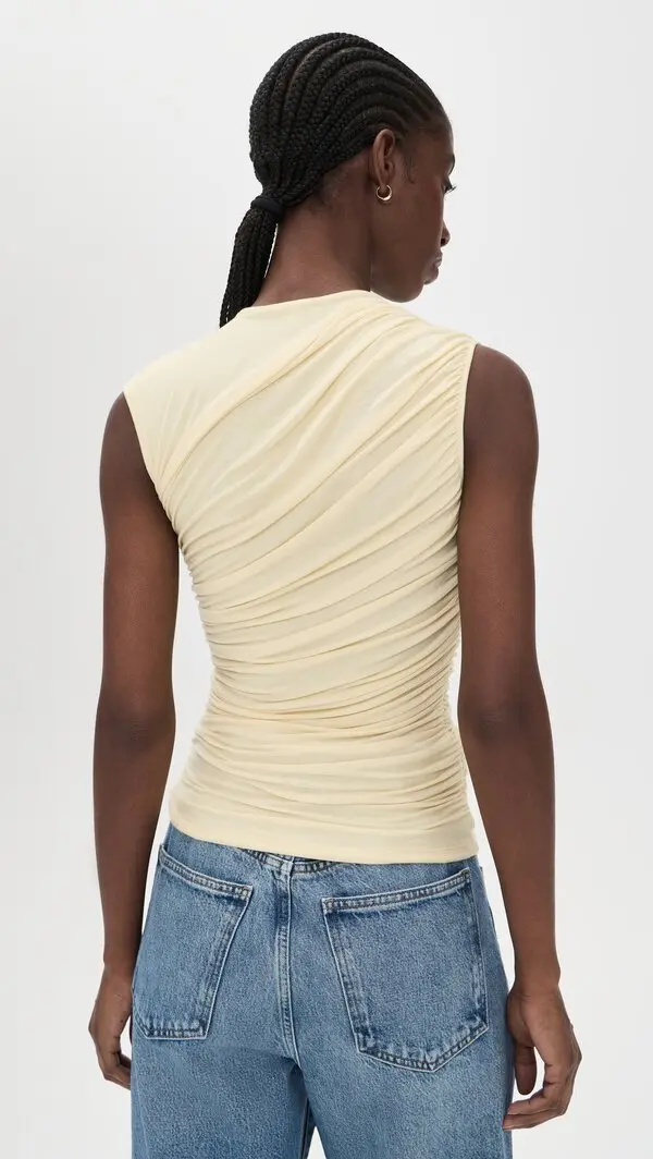 AGOLDE Ester Twist Tank - Lemon Drop