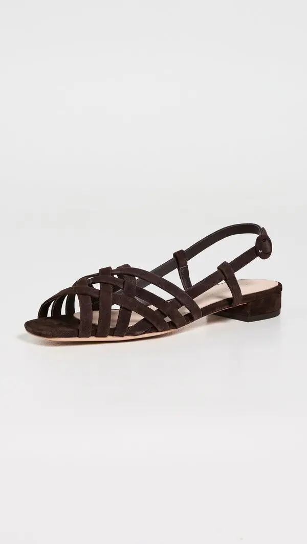 LOEFFLER RANDALL Shelly Lattice Slingback Sandals - Tmoro