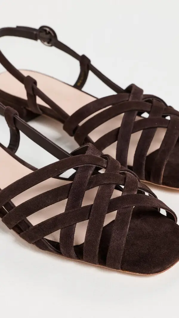 LOEFFLER RANDALL Shelly Lattice Slingback Sandals - Tmoro