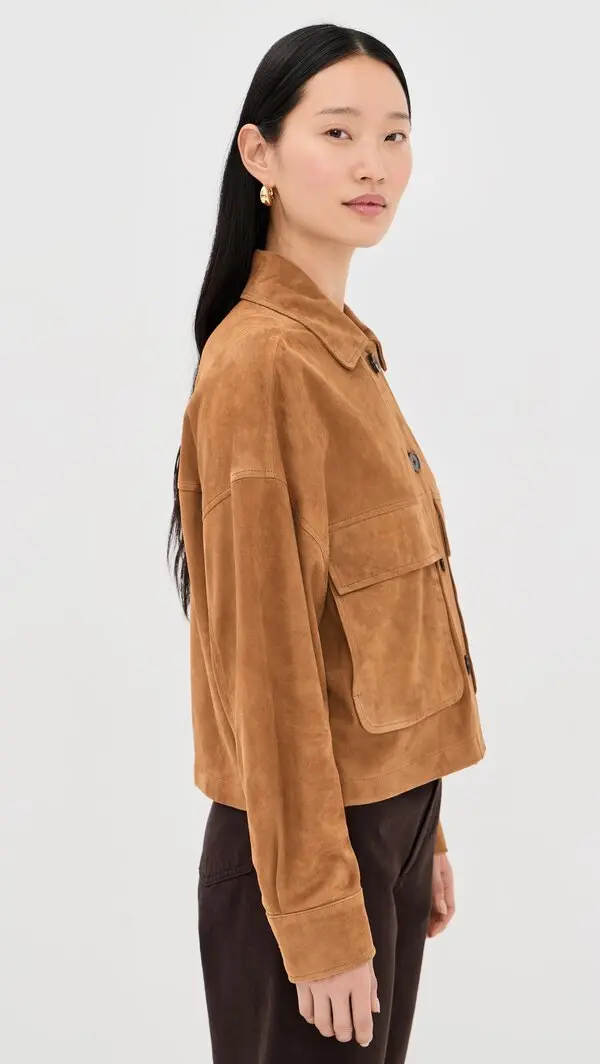 ARMA Miri Lamb Suede Jacket - Whiskey