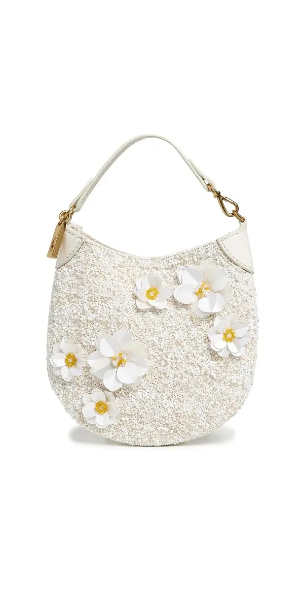 Polo Ralph Lauren Polo Id Floral Beaded Mini Bag - Frosting