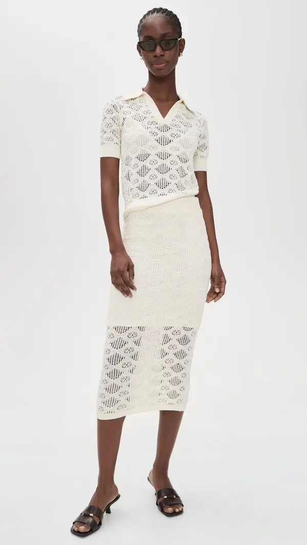 FAVORITE DAUGHTER Courtside Knit Skirt