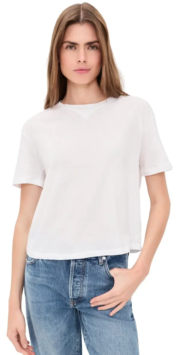 FAVORITE DAUGHTER The Everyday Short Sleeve Tee - White