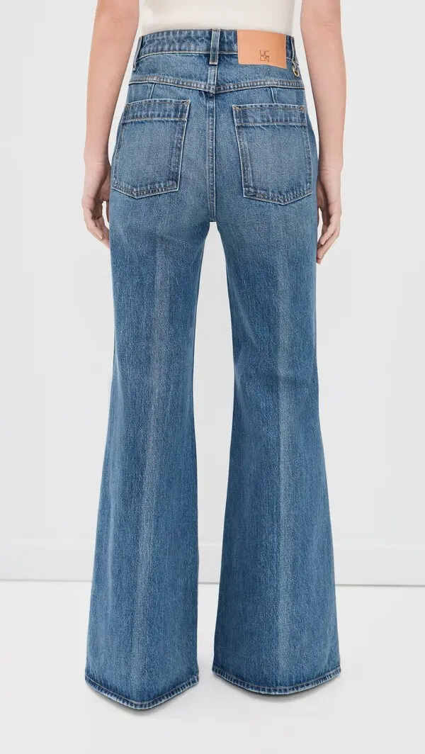 Ulla Johnson Odelia Wide Leg Jeans - Danube